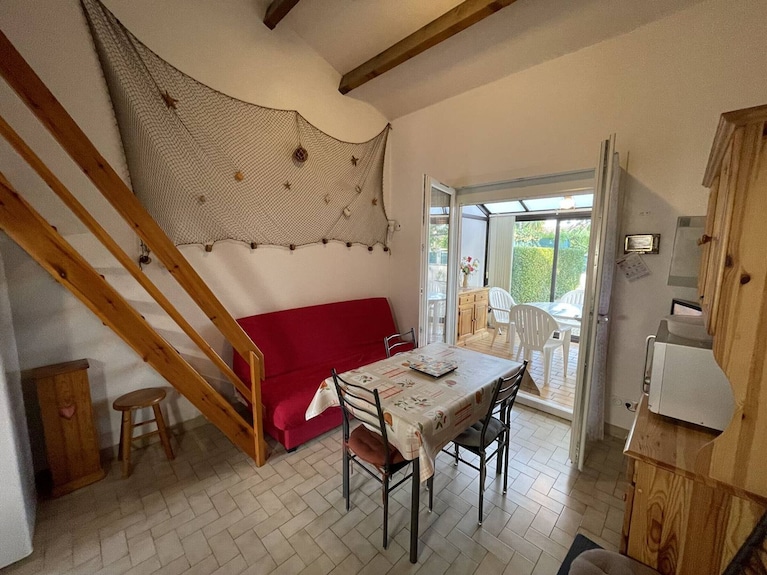 Charming 2-room Villa With Mezzanine, Garage, Ac, And Gardenclose To Beach, Pets Welcome - Saint-Cyprien Plage