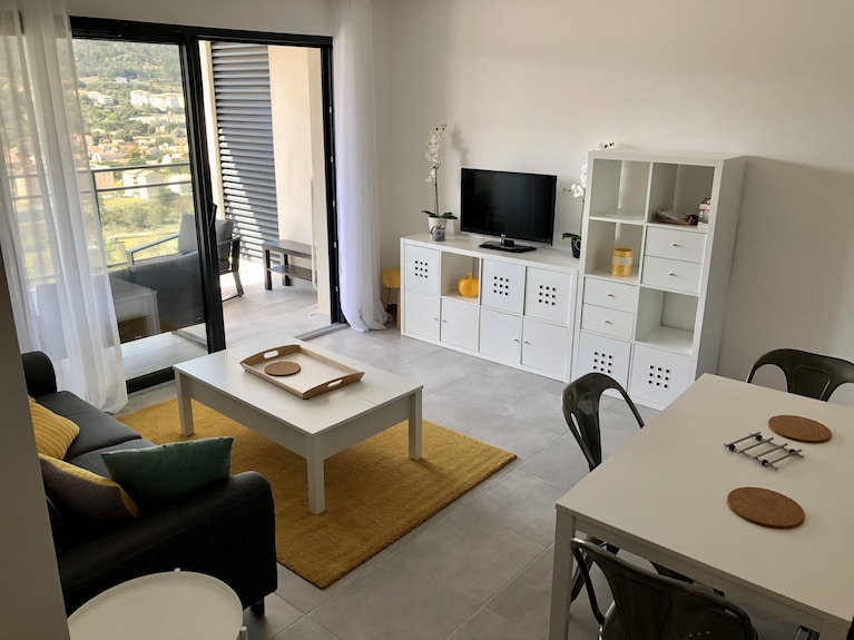 T2 41 M² Avec Terrasse Panoramique Et Parking Privé - Corte