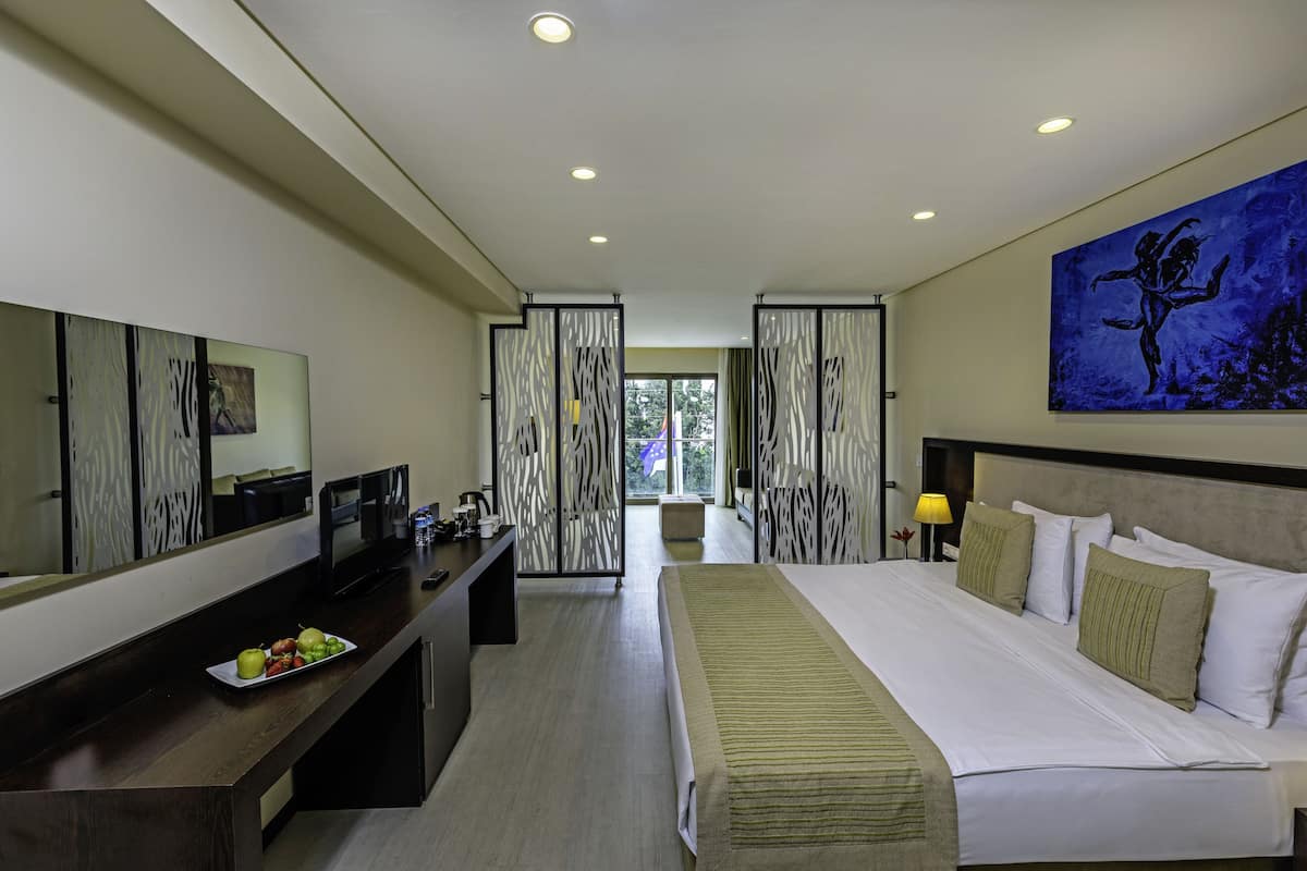 Quarto Superior, 1 cama de casal, Vista para a cidade | 1 quarto, minibar com produtos grátis