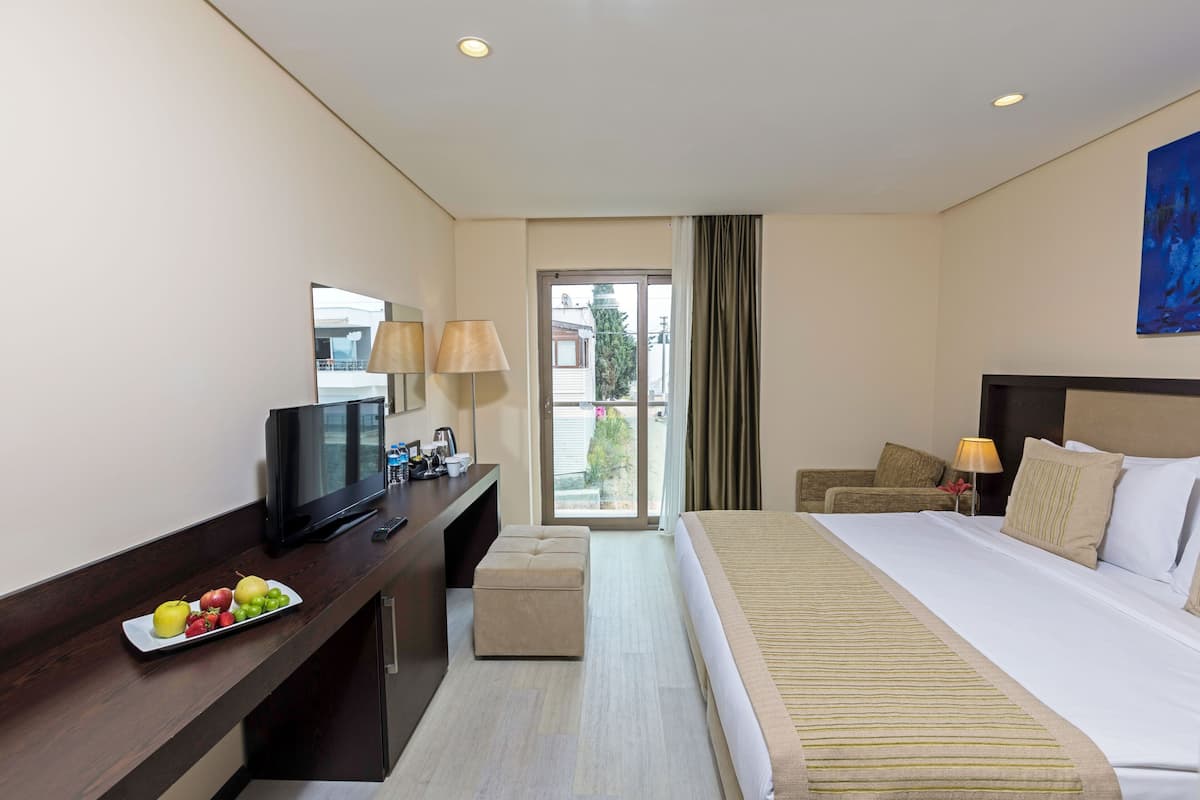 Quarto Duplo ou Twin Standard, 1 cama de casal, Vista para a cidade | 1 quarto, minibar com produtos grátis