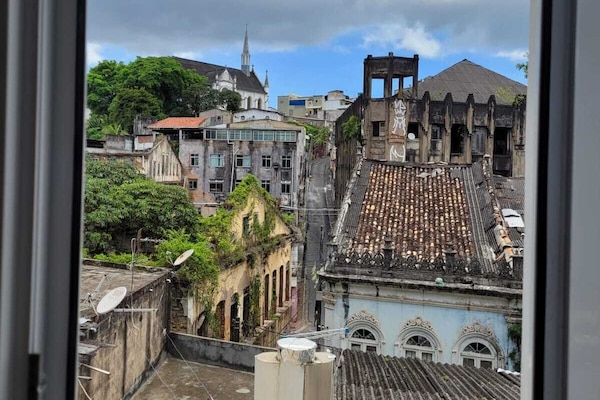 Vista para a cidade desde o alojamento