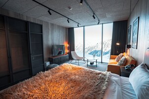 Quarto luxo, vista para a montanha | Roupas de cama antialérgicas
