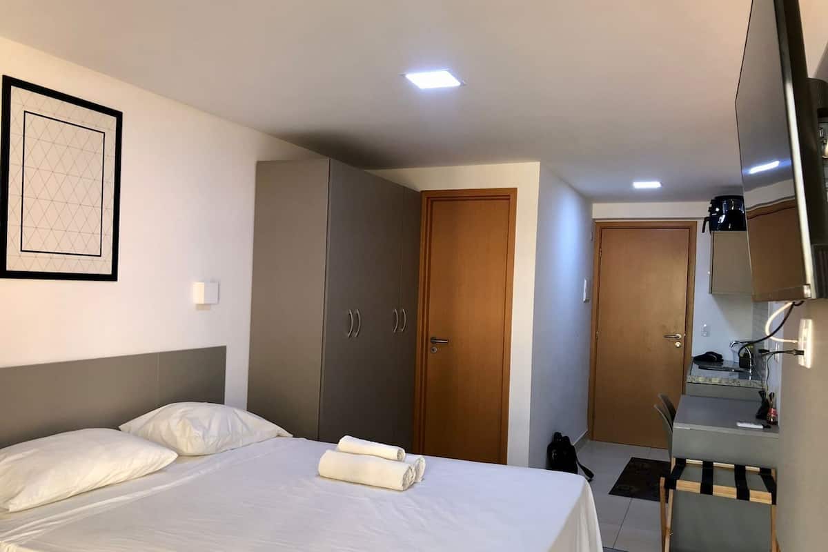 Apartamento executivo | 1 quarto, Wi-Fi de cortesia, roupa de cama