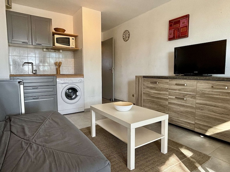 Studio Cabine à 400m De La Mer Avec Piscines, Parking Privé Et Loggia - Argelès-sur-mer - Plage du Racou