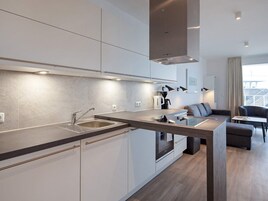 Apartamento | Cozinha privada | Geladeira