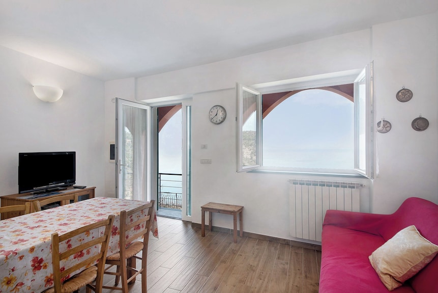 Appartement "Casa Mare Montaretto 2" Avec Vue Sur La Mer, Terrasse Privée Et Wi-fi - Bonassola