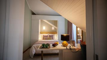 Quarto Deluxe | 1 quarto, lençóis de algodão egípcio, roupa de alta qualidade, minibar
