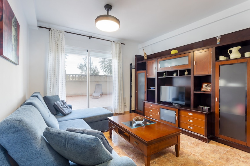 Appartement "Balcón Del Mar" Met Gedeeld Zwembad & Privé Terras - Sagunto