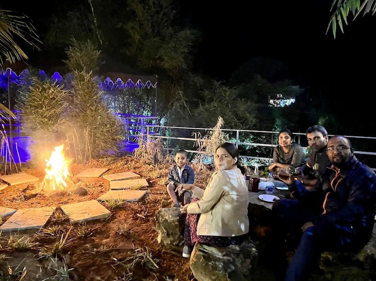 Romantic Huts On A Mountain With A Natural Stream -