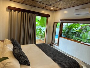 Villa | 2 quartos, cofre no quarto 