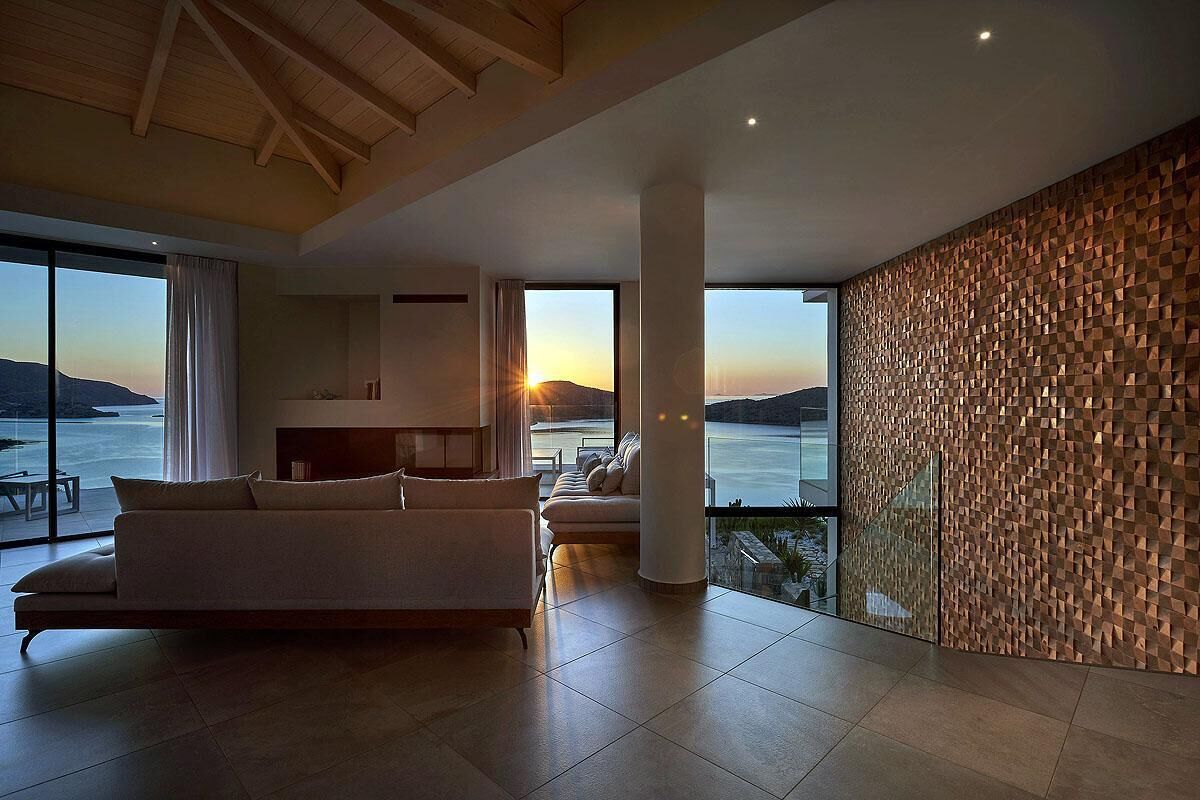 Panoramic Sea Views To Spinalong Island With A Heated Pool - Elounda