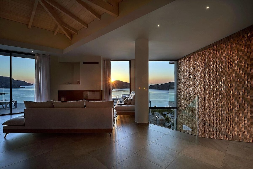 Panoramic Sea Views To Spinalong Island With A Heated Pool - Elounda