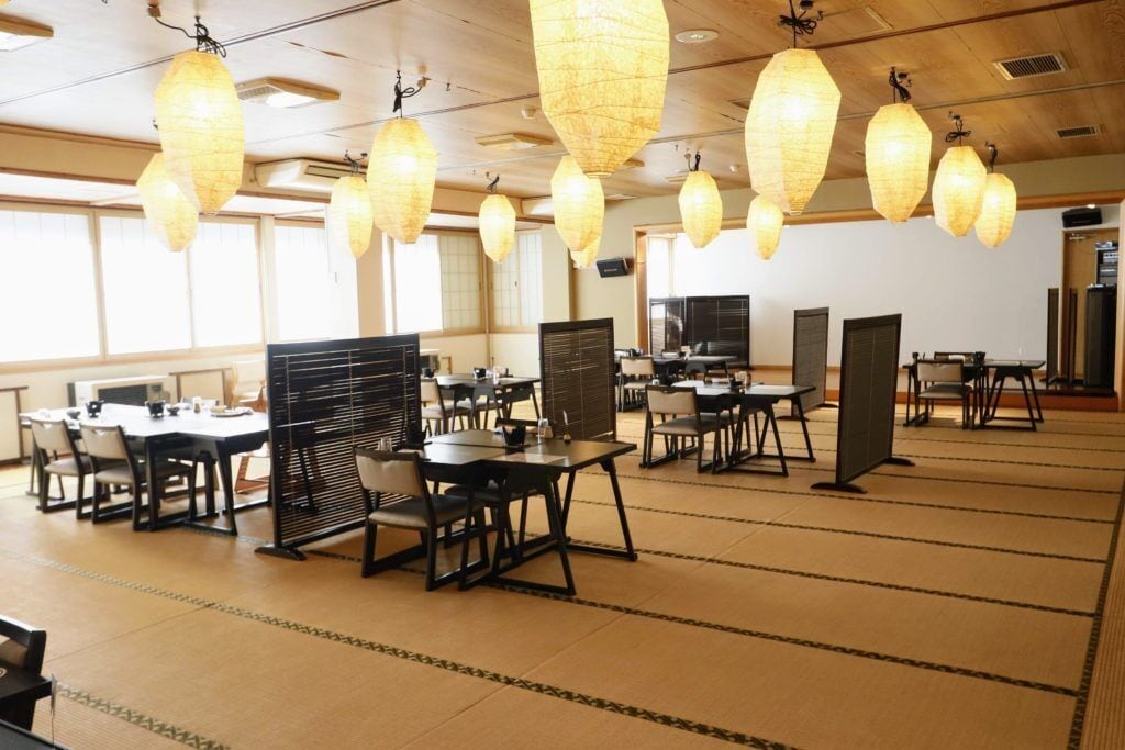 Refeições num ryokan