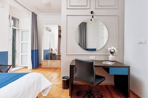 Quarto Duplo ou Twin, terraço | Casa de banho | Artigos de higiene pessoal grátis, um secador de cabelo 