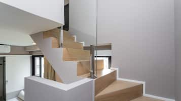 Duplex executivo | Área de estar | Smart TV 32 polegadas com canais digitais