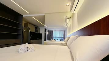 Apartamento exclusivo | 1 quarto, individualmente decorados, individualmente mobiliados
