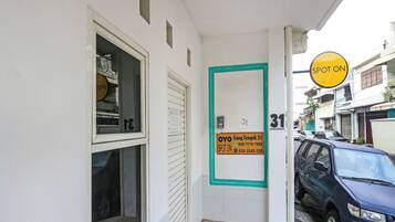 Entrada do alojamento
