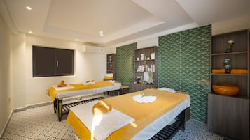 Tratamentos corporais, aromaterapia, massagens de pedras quentes