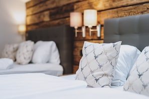 Chalé conforto | 4 quartos, roupas de cama de algodão egípcio, roupas de cama premium