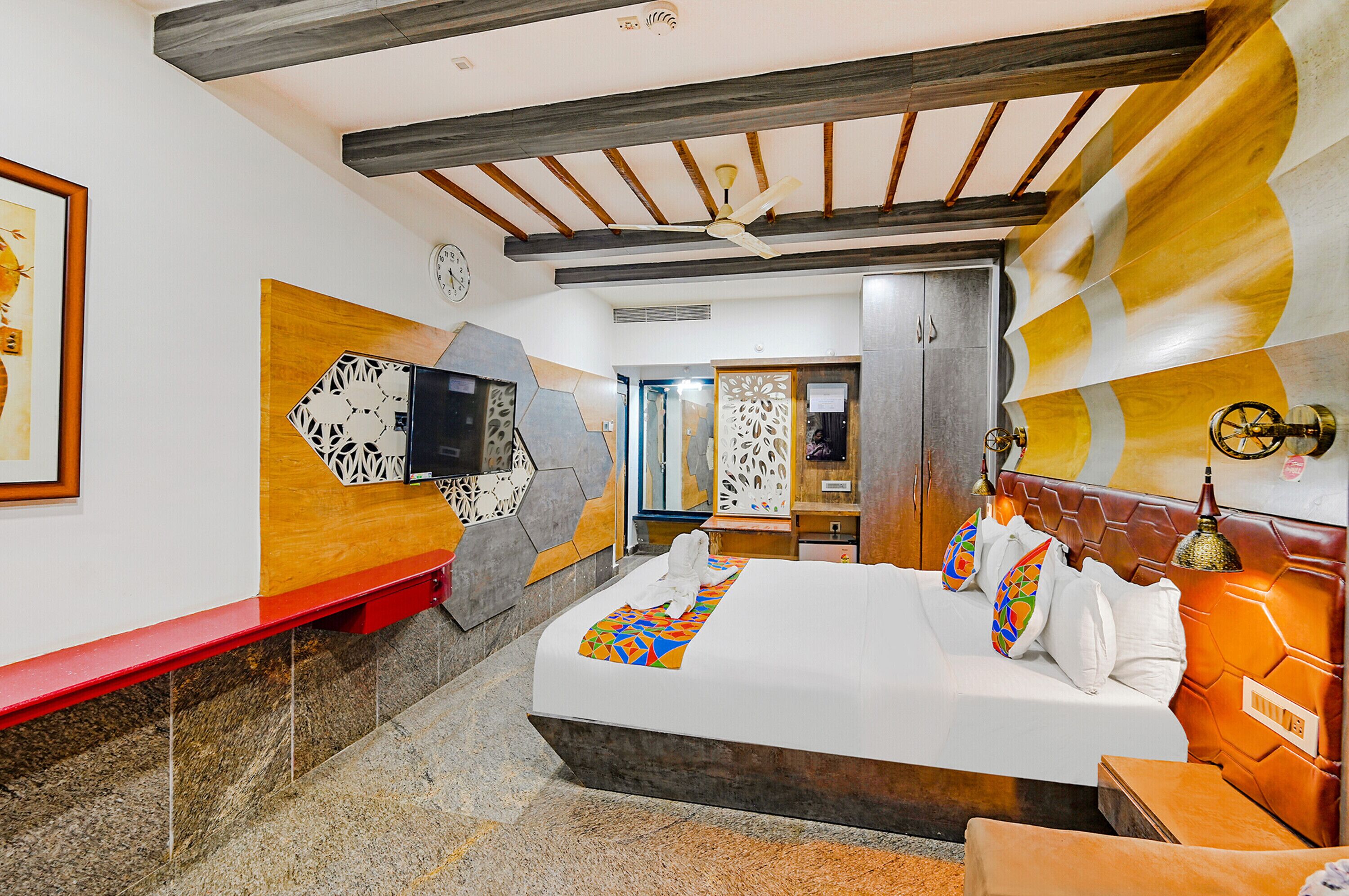 Lençóis de algodão egípcio, roupa de alta qualidade, cofre no quarto 