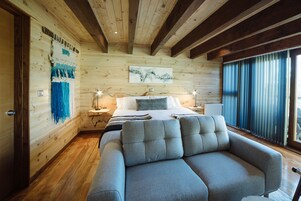 Dúplex Familiar | 1 quarto, cofre no quarto, cortinas/cortinados opacos, berço de viagem 