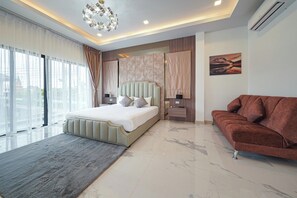 Vila superluxo, 4 quartos, para não fumantes, sacada | 4 quartos, roupas de cama premium, edredons de pluma, cofres nos quartos