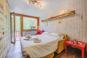Estúdio Standard, vista para a montanha (Studio Abete Rosso 500m From Ski) | Wi-fi grátis, roupa de cama fornecida