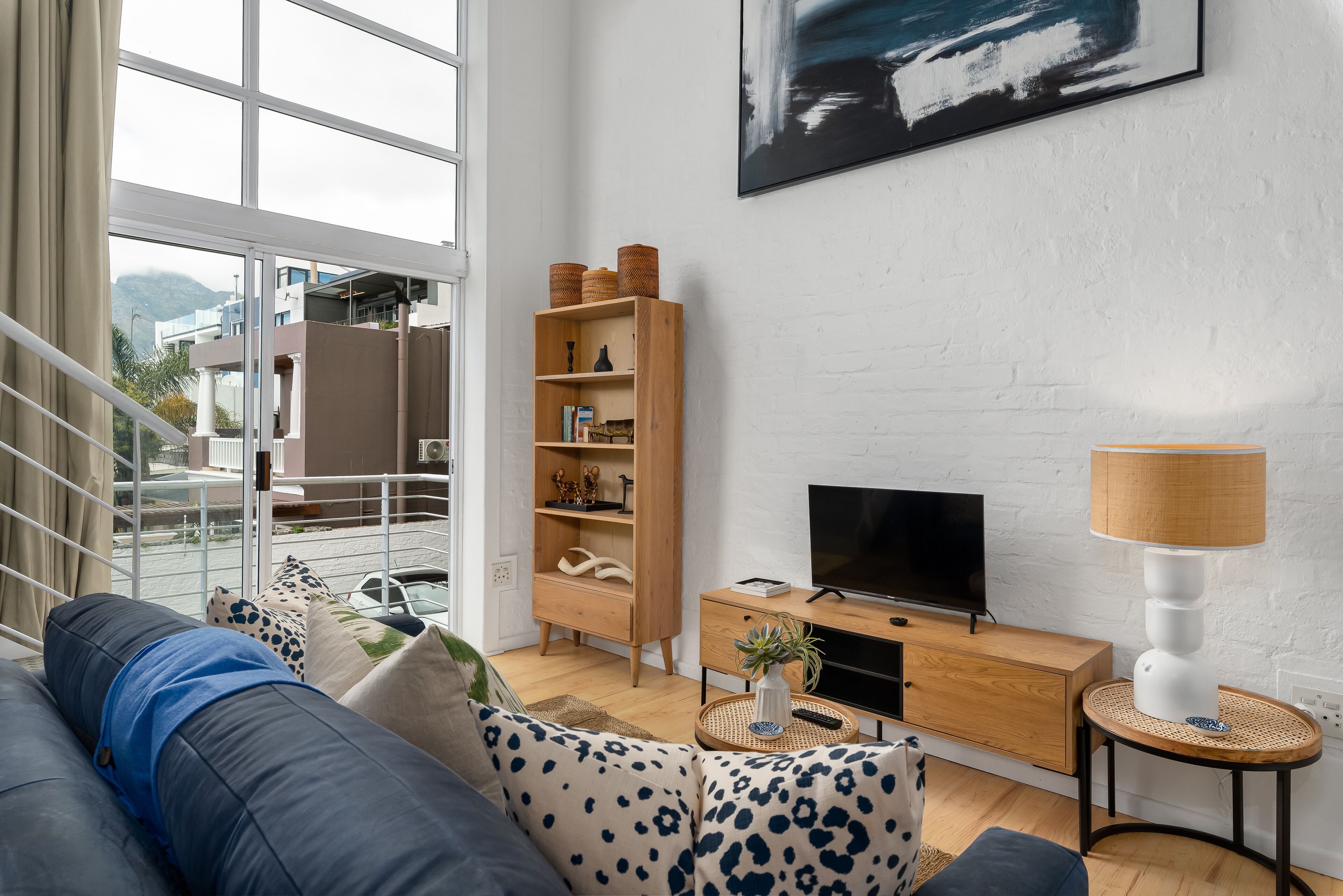 Apartamento Nobre | Sala de estar | Televisor de ecrã plano de 50 cm com canais por cabo, televisor 