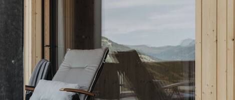 Apartamento Panorâmico, 4 quartos, pátio, vista para a montanha (Hochsitz) | Terraço/pátio interior