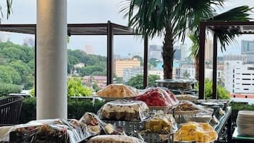 Espaço exterior para banquetes
