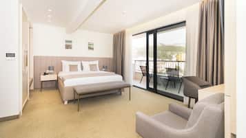 Estúdio superior | 1 quarto, lençóis italianos Frette, roupas de cama premium