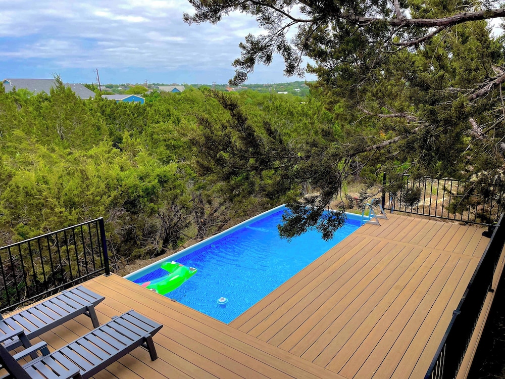 Private Heated Pool, Hot Tub, amazing views & decks - Travis County | Vrbo