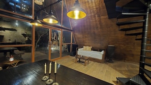 Cabana família, 1 quarto, terraço, vista para o oceano | Roupas de cama premium, edredons de pluma, camas com colchões pillow-top