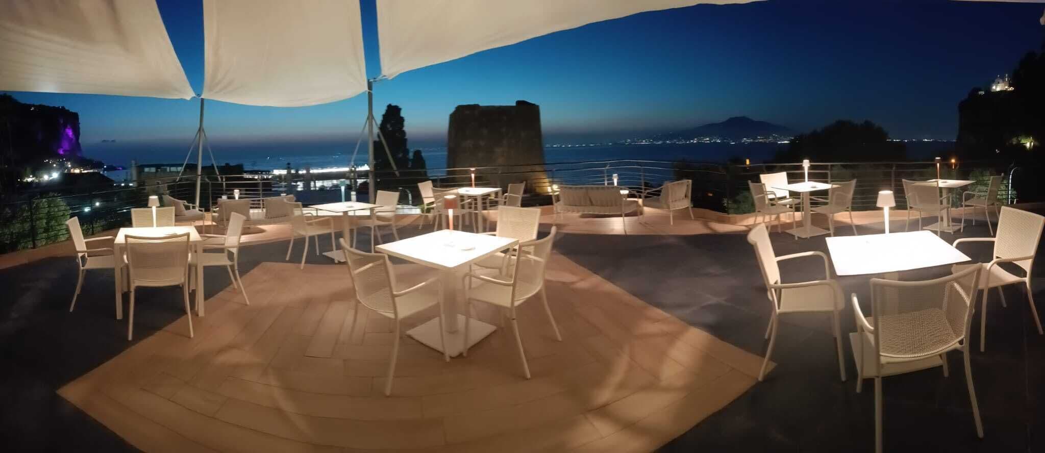 Espaço exterior para banquetes