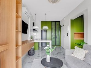 Apartamento, 1 quarto, varanda | Sala de estar
