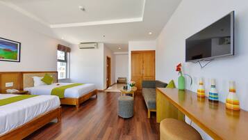 Suite Empresarial | 1 quarto, cortinas/cortinados opacos, quartos insonorizados