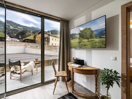 Apartamento Familiar em Condomínio Fechado, 2 quartos, vista para o pátio | Vista do quarto