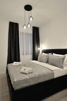 Apartamento Exclusivo, 2 quartos, cozinha | Roupa de alta qualidade, cofre no quarto, com decoração personalizada 