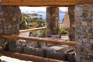 Vila, 5 quartos, piscina particular, vista para o mar (Infinity Villa) | Terraço/pátio