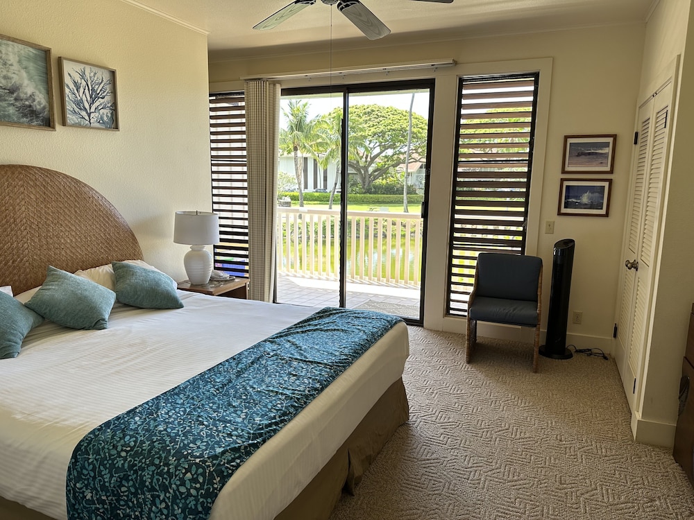 2/2 OCEAN VIEW with AC, Poipu Beach Condo Resort, Kiahuna, Pool/Gym ...