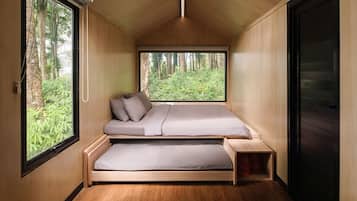 Cabana executiva | 1 quarto, cortinas blackout, Wi-Fi de cortesia, roupa de cama