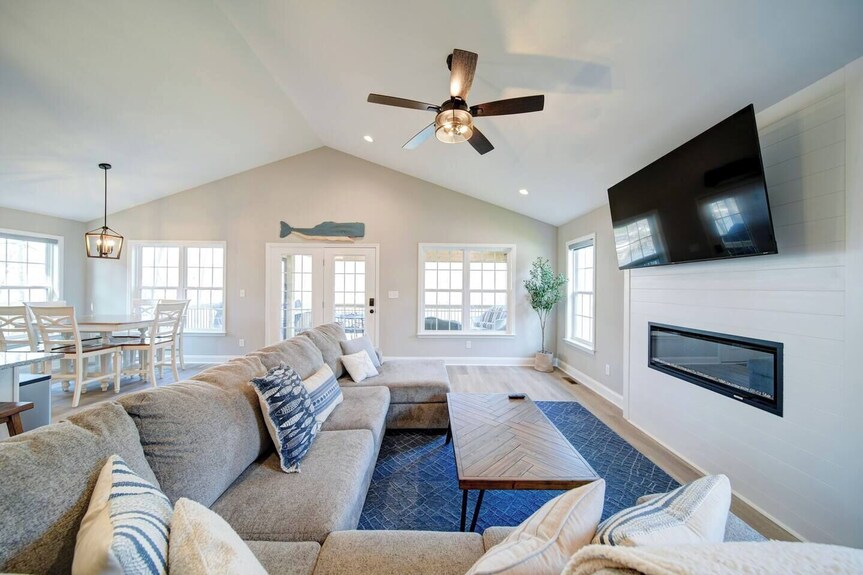 New! Waterfront | Private Dock | Firepit | Kayaks - Pebble beach, Denton