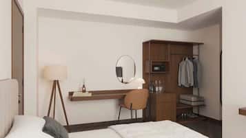 Quarto Twin Clássico | Minibar com produtos grátis, Wi-fi grátis, roupa de cama fornecida