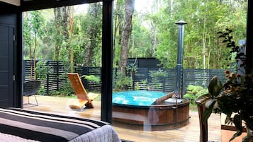 Cabaña con Hot Tub 1 | 1 quarto, individualmente decorados, individualmente mobiliados