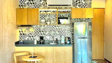Loft superior | Cozinha privada | Geladeira grande, micro-ondas, liquidificador