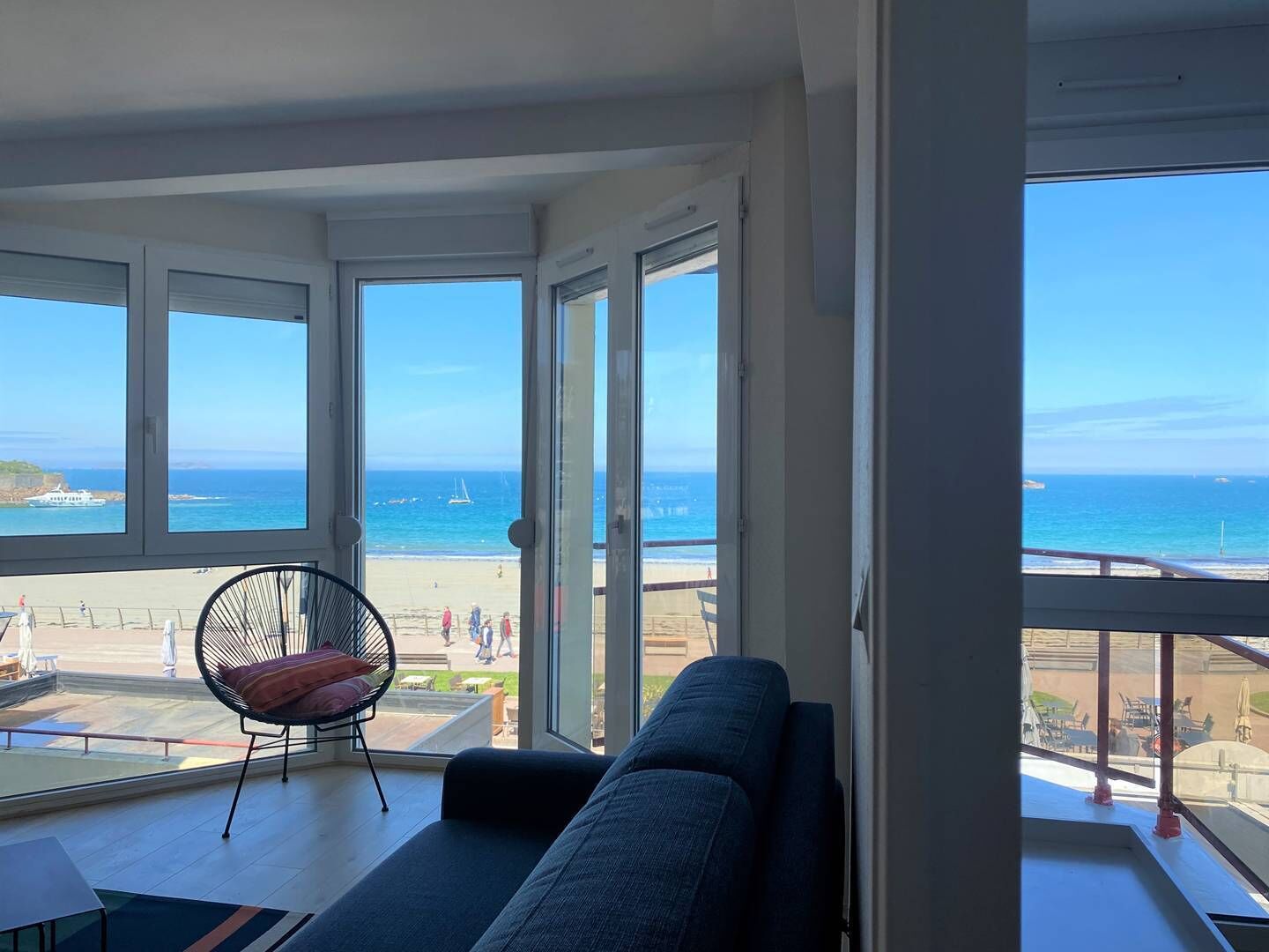 Apartment Exceptional Sea View Trestraou Beach In Perros-guirec - Perros-Guirec