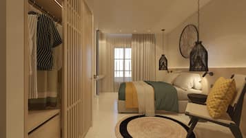 Premium Double Room with Sea | Cofre no quarto, Wi-fi grátis