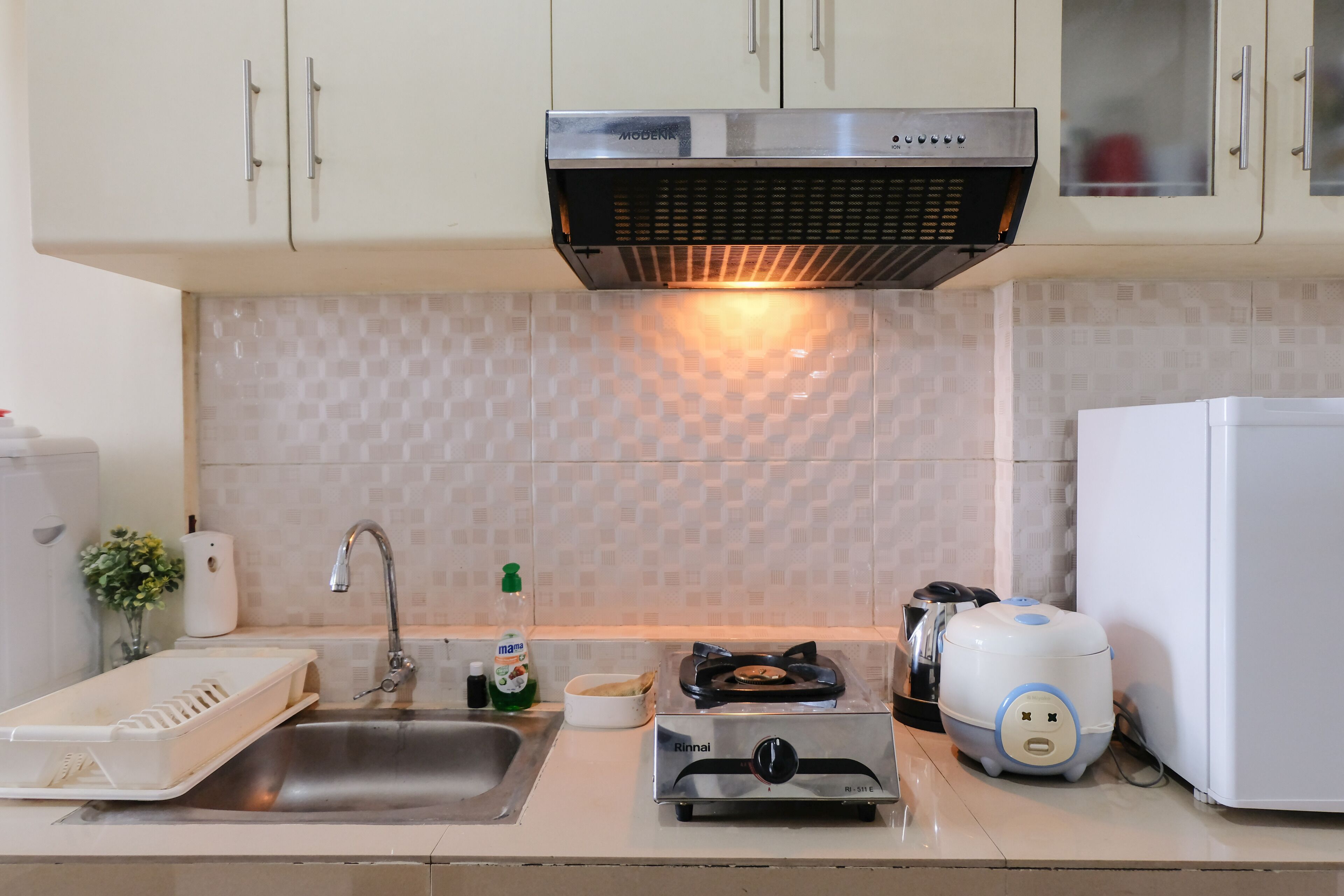 Apartamento, 2 quartos | Cozinha privada | Um frigorífico/congelador grande, uma placa de cozinha 