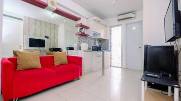 Apartamento, 2 quartos | Sala de estar