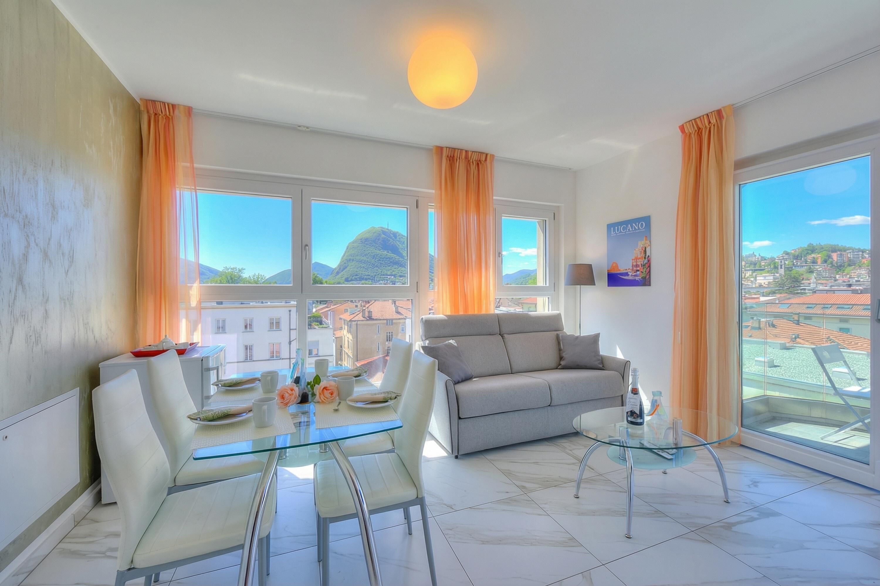 Attico Al Parco With Airconditioning, Lugano, Switzerland - Lugano